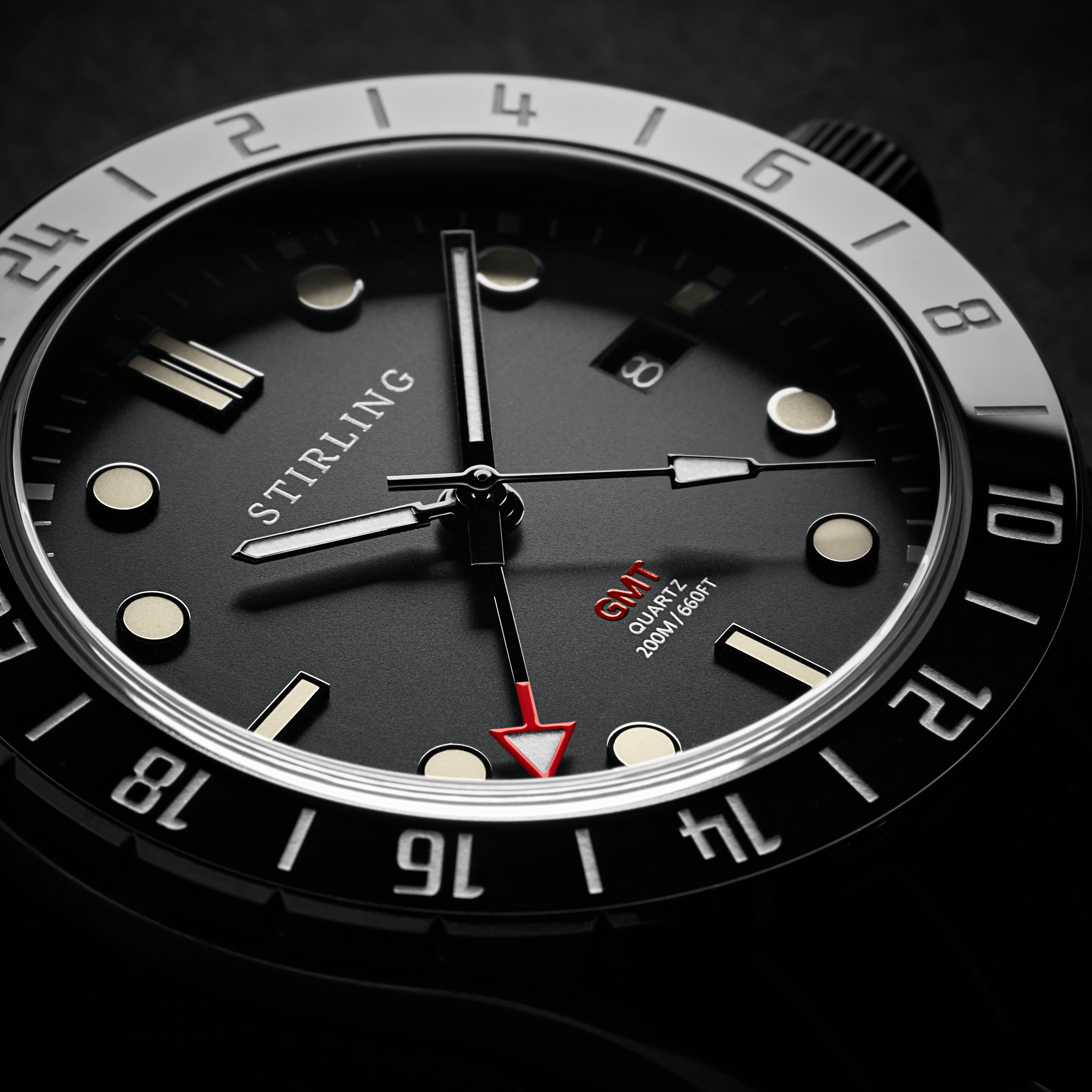 Upham Quartz - Black – Stirling Timepieces